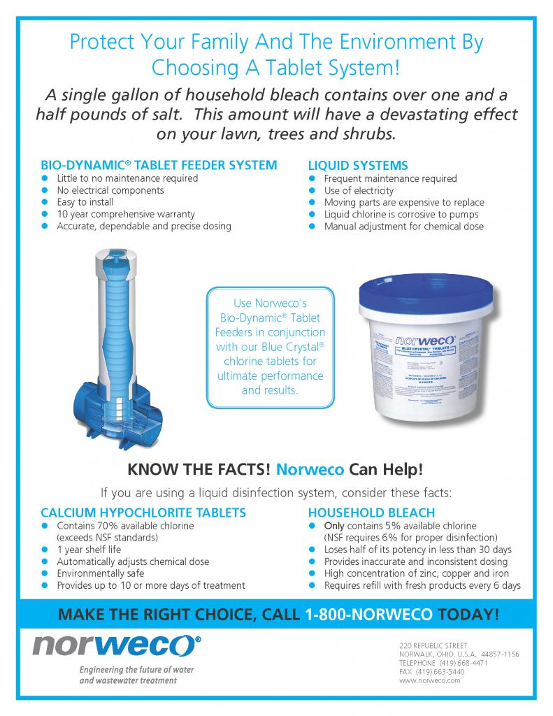 Combat Liquid - Norweco - Tablets vs Liquid Bleach