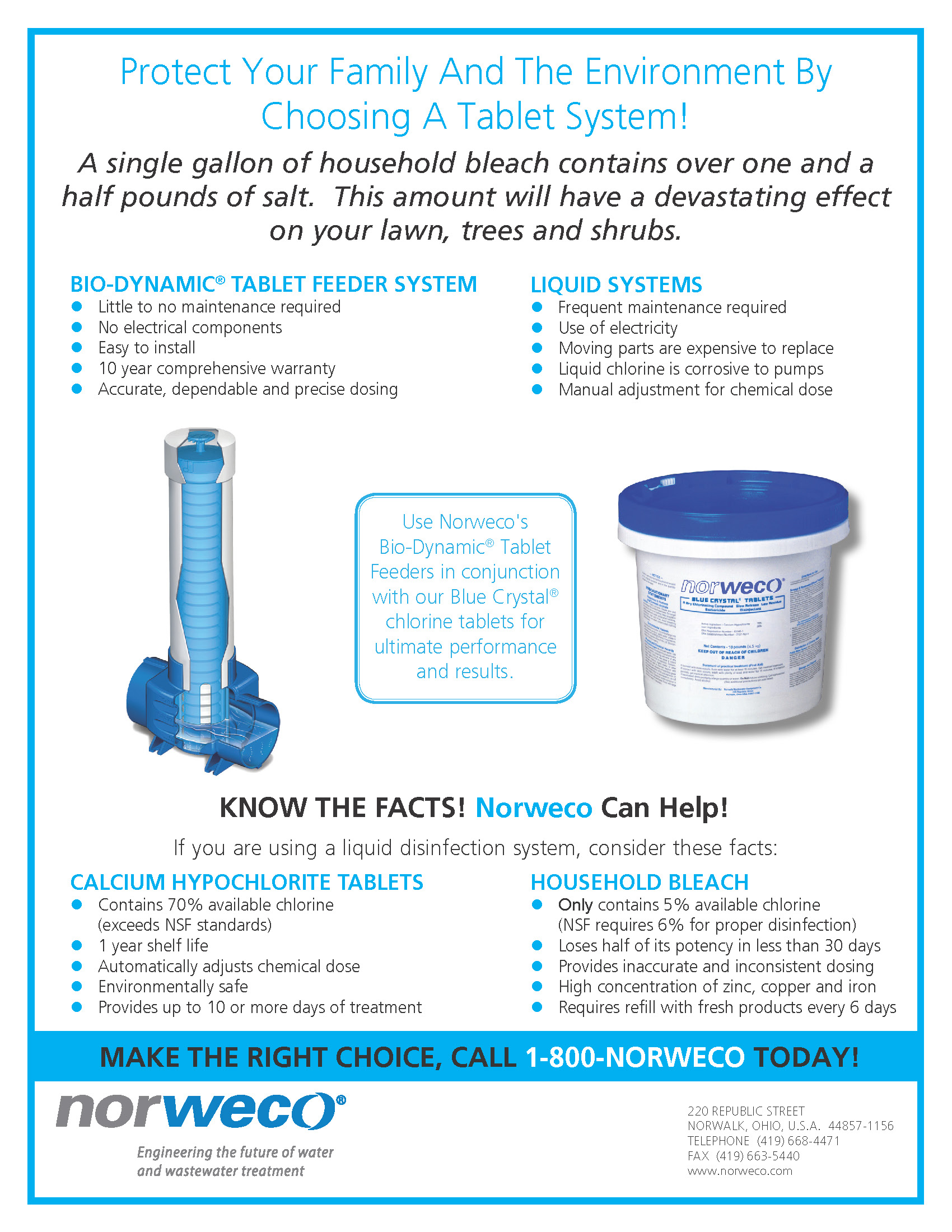 Combat Liquid - Norweco - Tablets vs Liquid Bleach