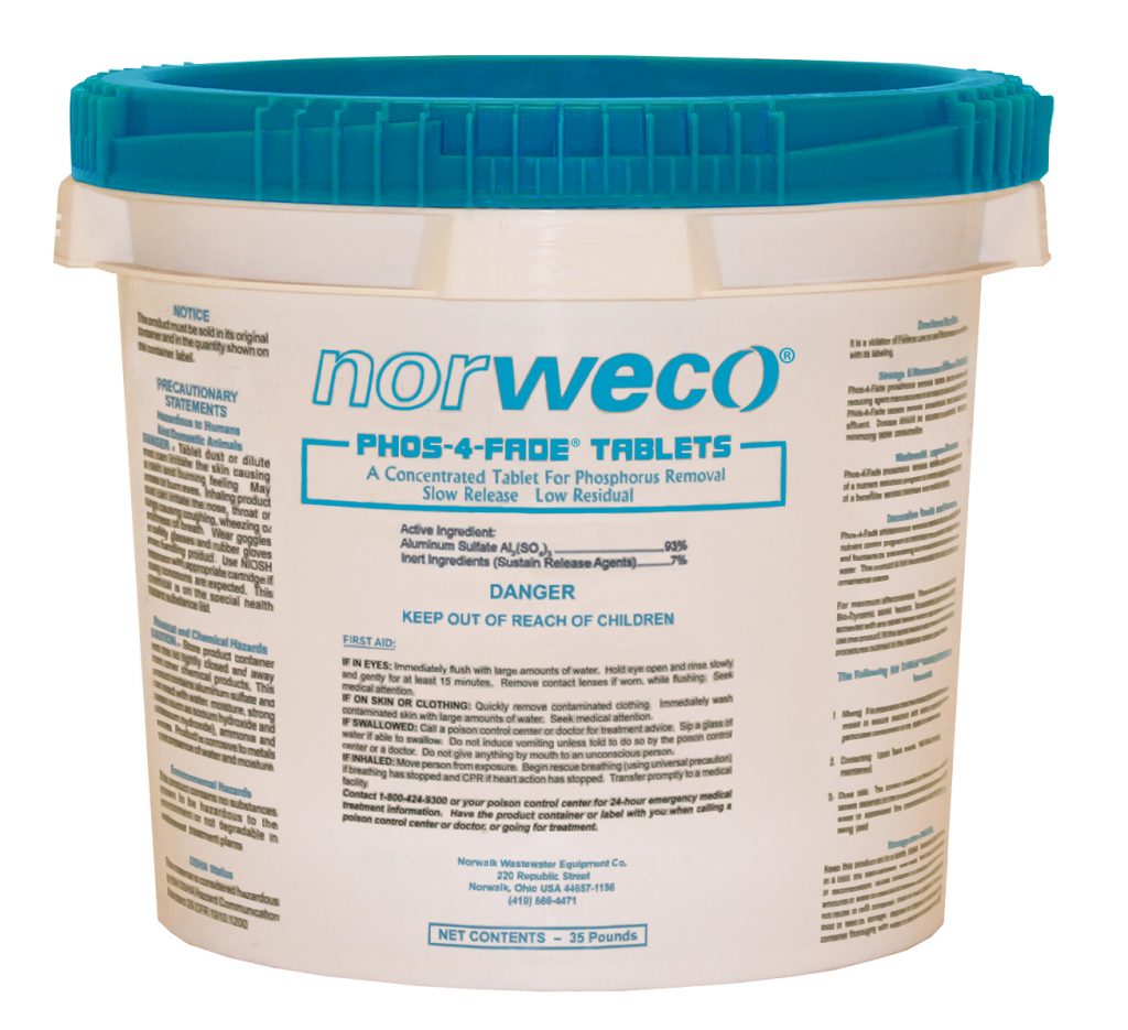 Phos-4-Fade® - Norweco - Phosphorus Removal Tablets